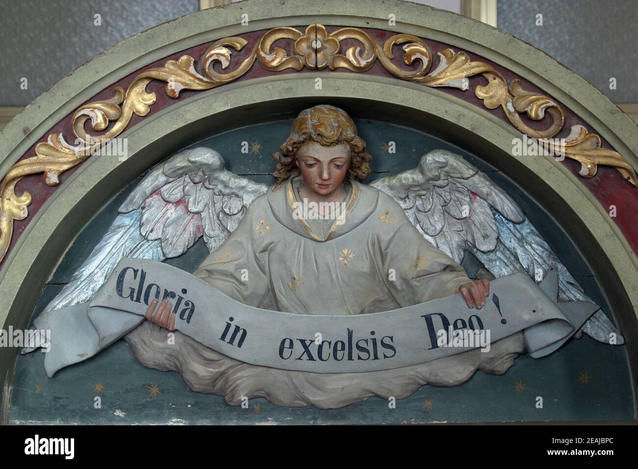 Heavenly Angel declaring "Gloria in excelsis Deo! Stock Photo - Alamy
