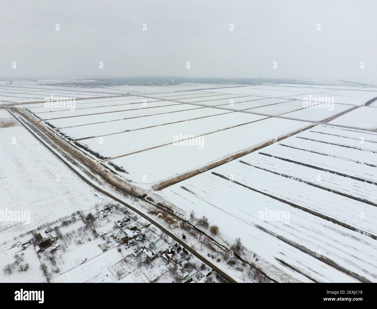 Snow covered wheat field in hi-res stock photography and images - Alamy
