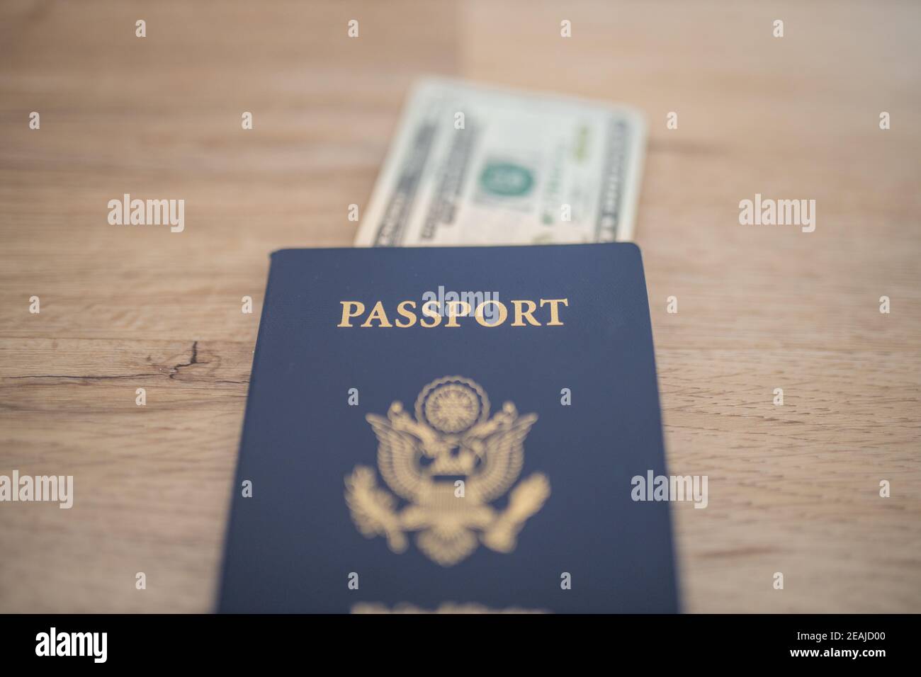 American passport inside hi-res stock photography and images - Alamy