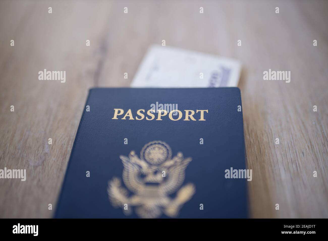 United States of America Passport with a Two Honduran Lempiras Bill ...