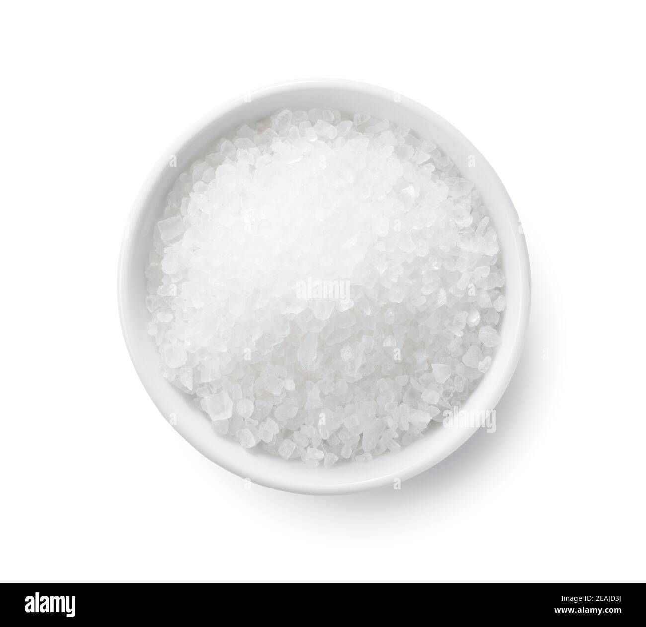 Himalayan rock salt on a white background Stock Photo - Alamy