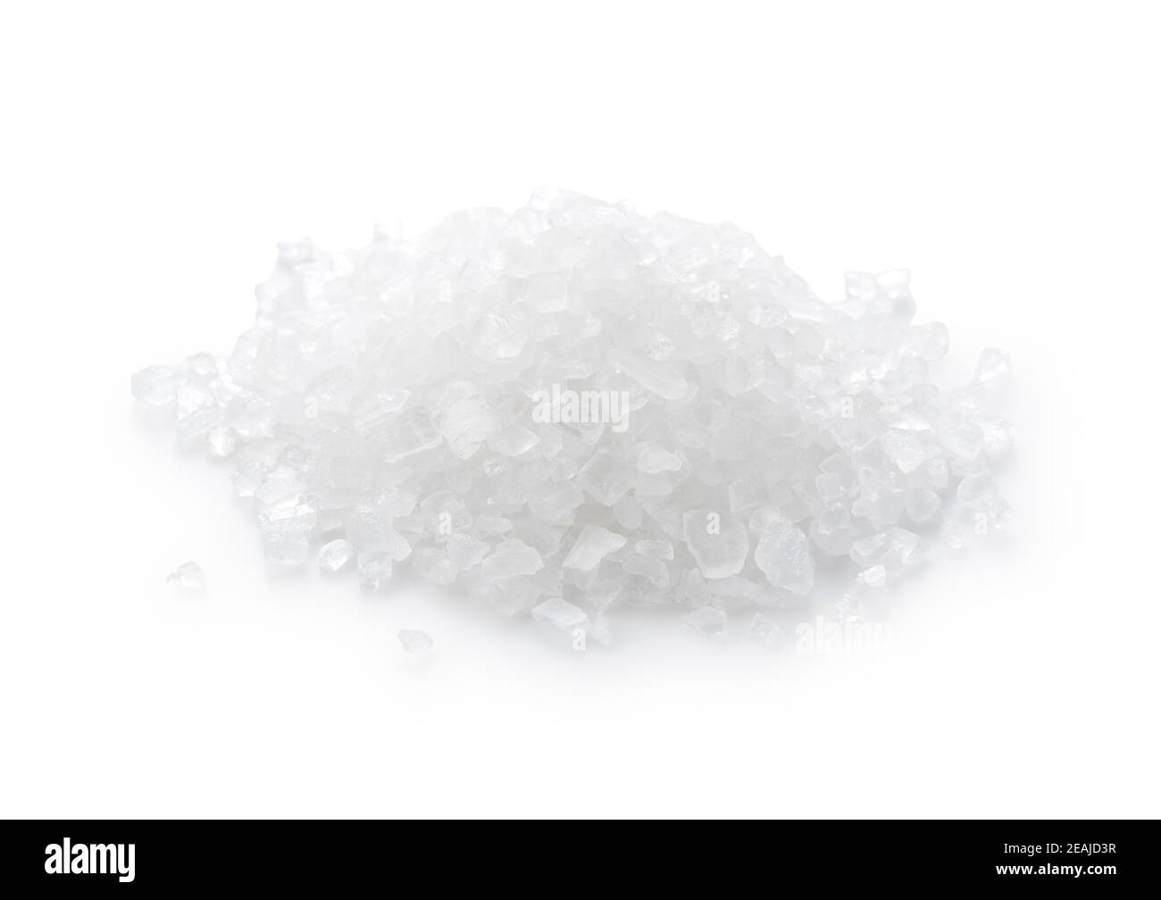 Himalayan rock salt on a white background Stock Photo - Alamy