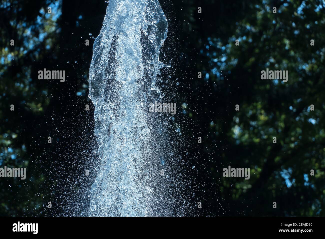 Abstract of water. Water splash close-up.Frozen water drops on the ...
