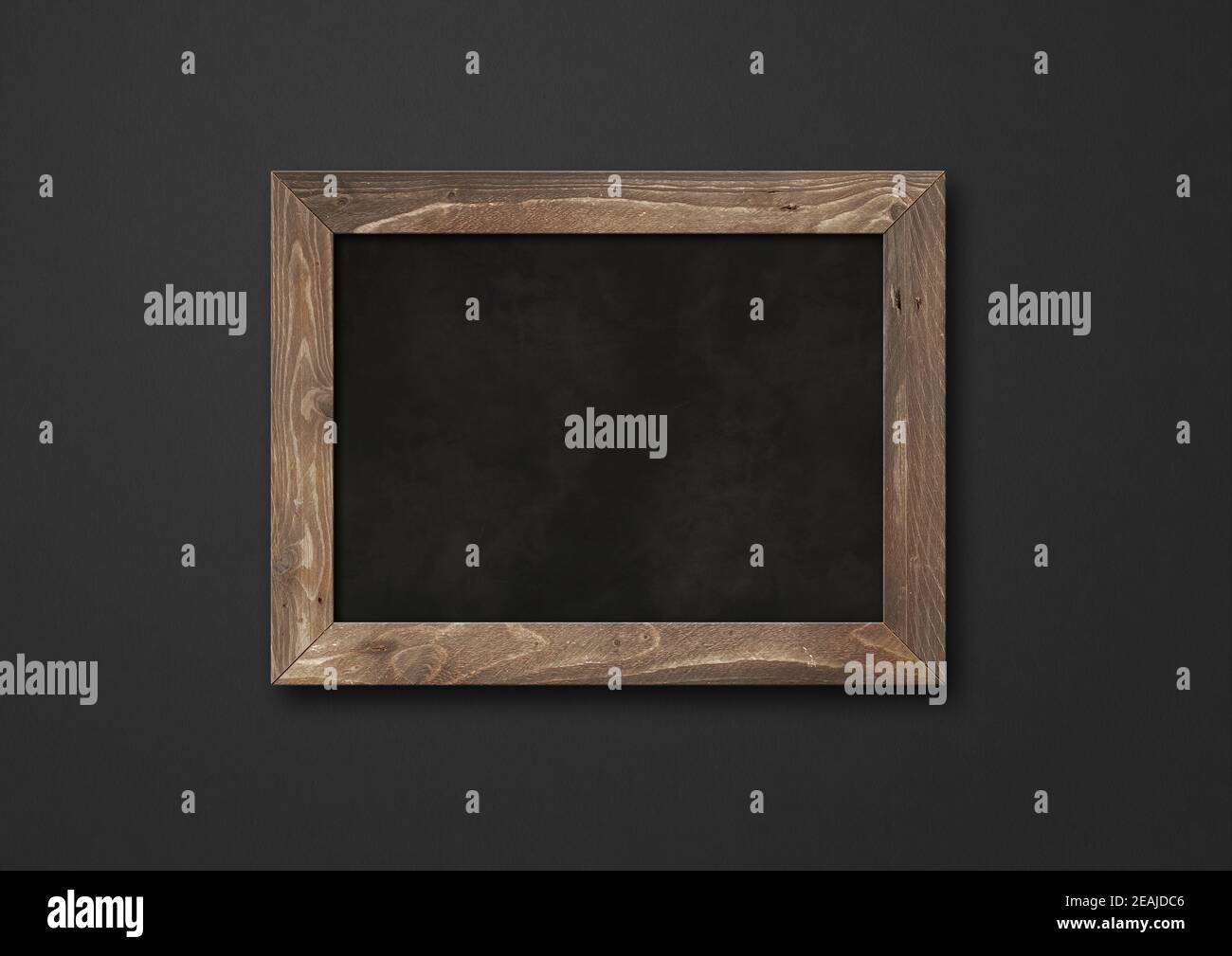 Old rustic blackboard isolated on a black background Stock Photo - Alamy
