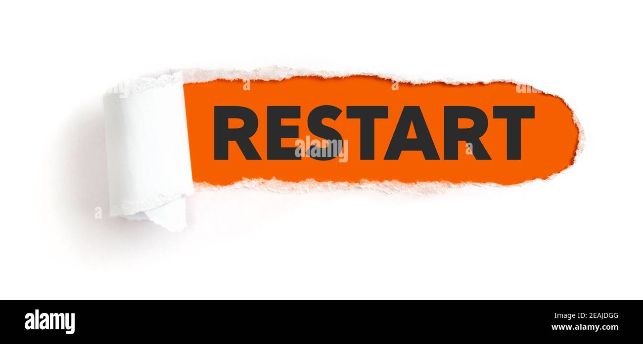 Restart concept Cut Out Stock Images & Pictures - Alamy