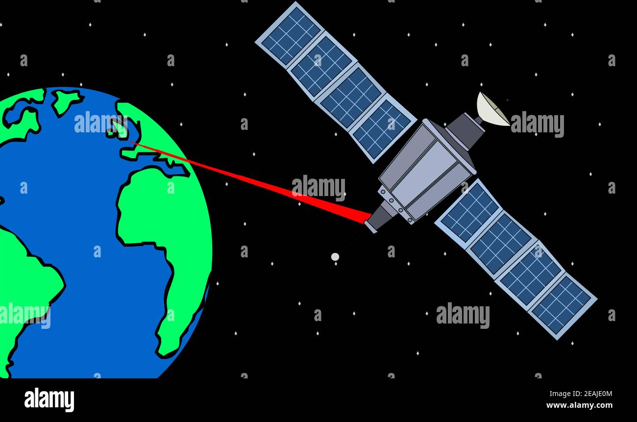 Satellite laser space hi-res stock photography and images - Alamy