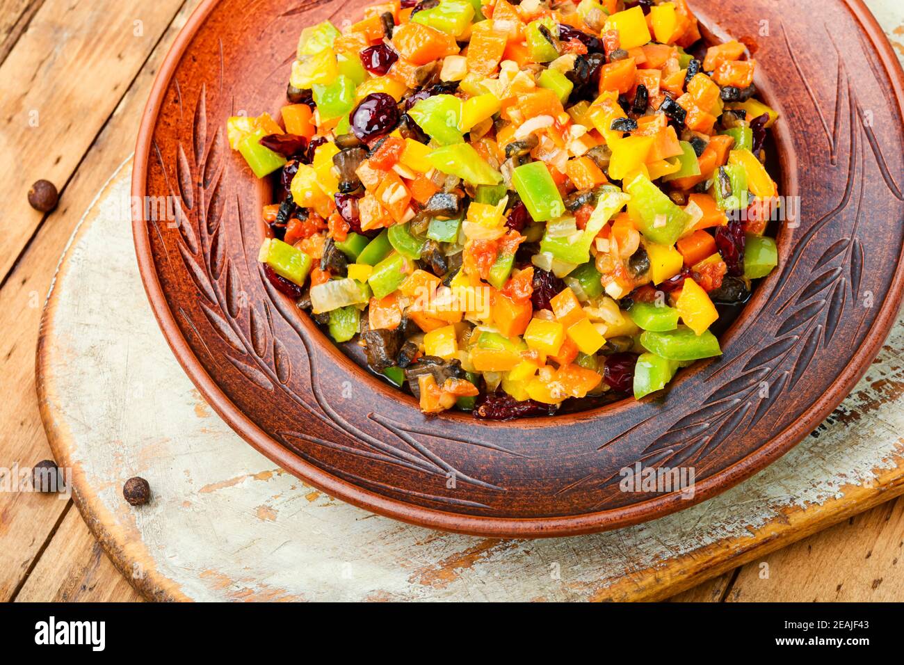 Steamed vegetables eggplant hi-res stock photography and images - Alamy