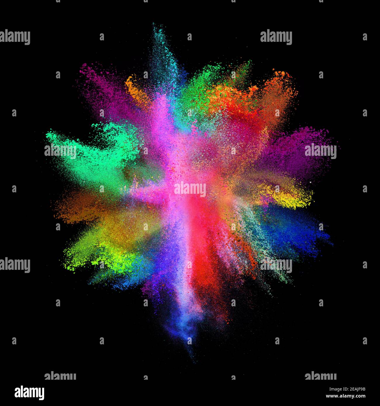 explosion color black background Stock Photo - Alamy