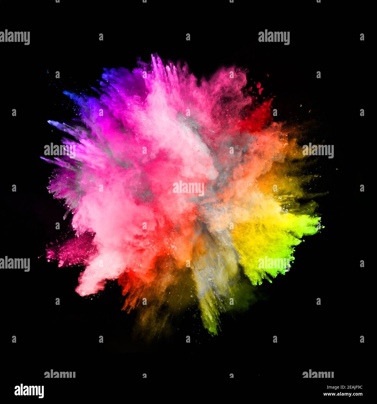 explosion color black background Stock Photo - Alamy