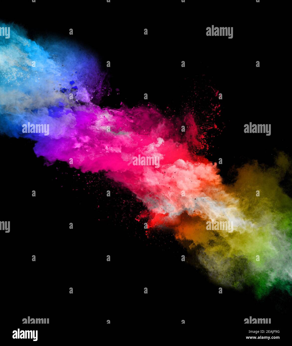 explosion color black background Stock Photo - Alamy