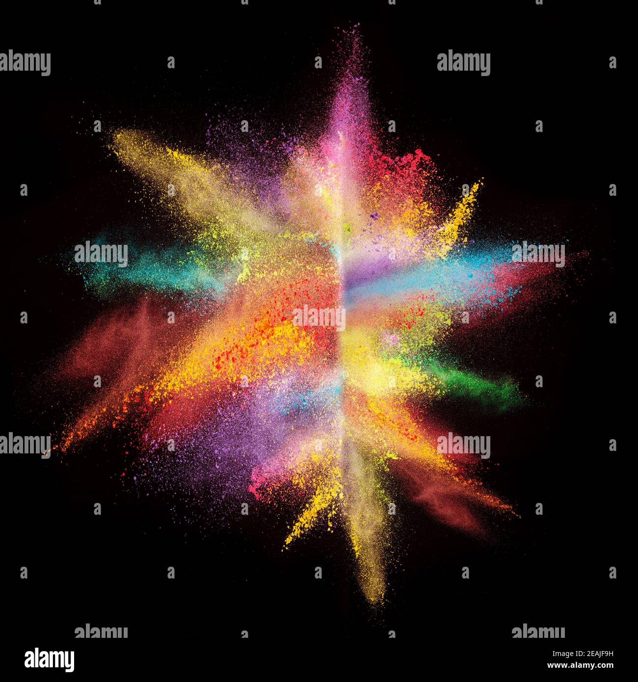 explosion color black background Stock Photo - Alamy
