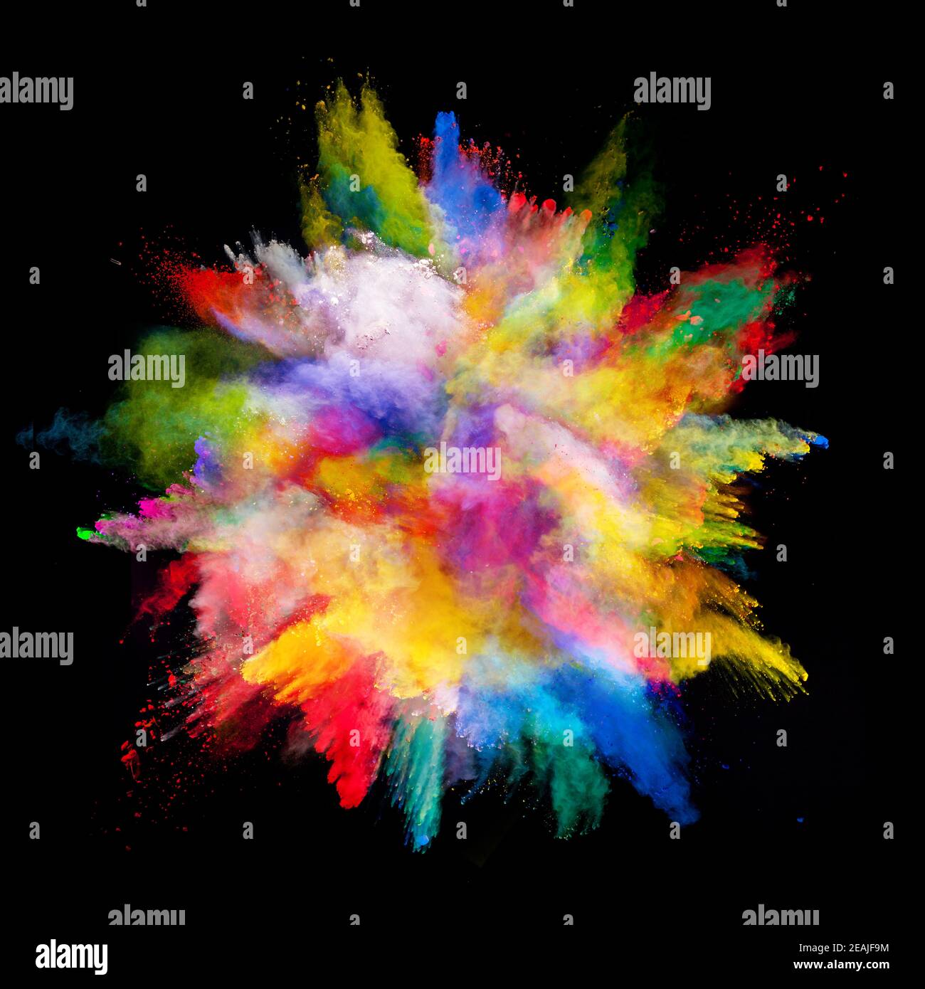 explosion color black background Stock Photo - Alamy