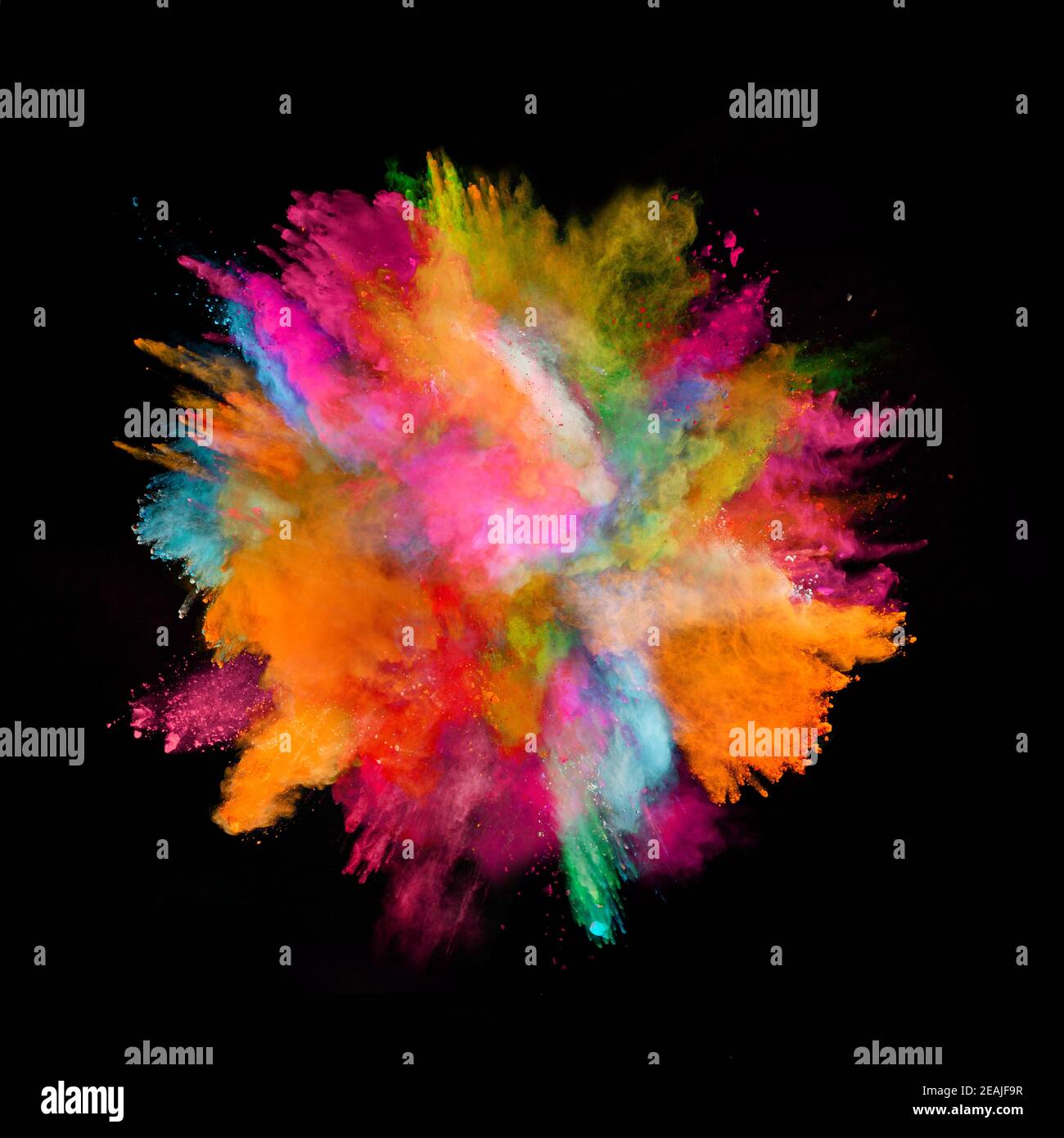 explosion color black background Stock Photo - Alamy