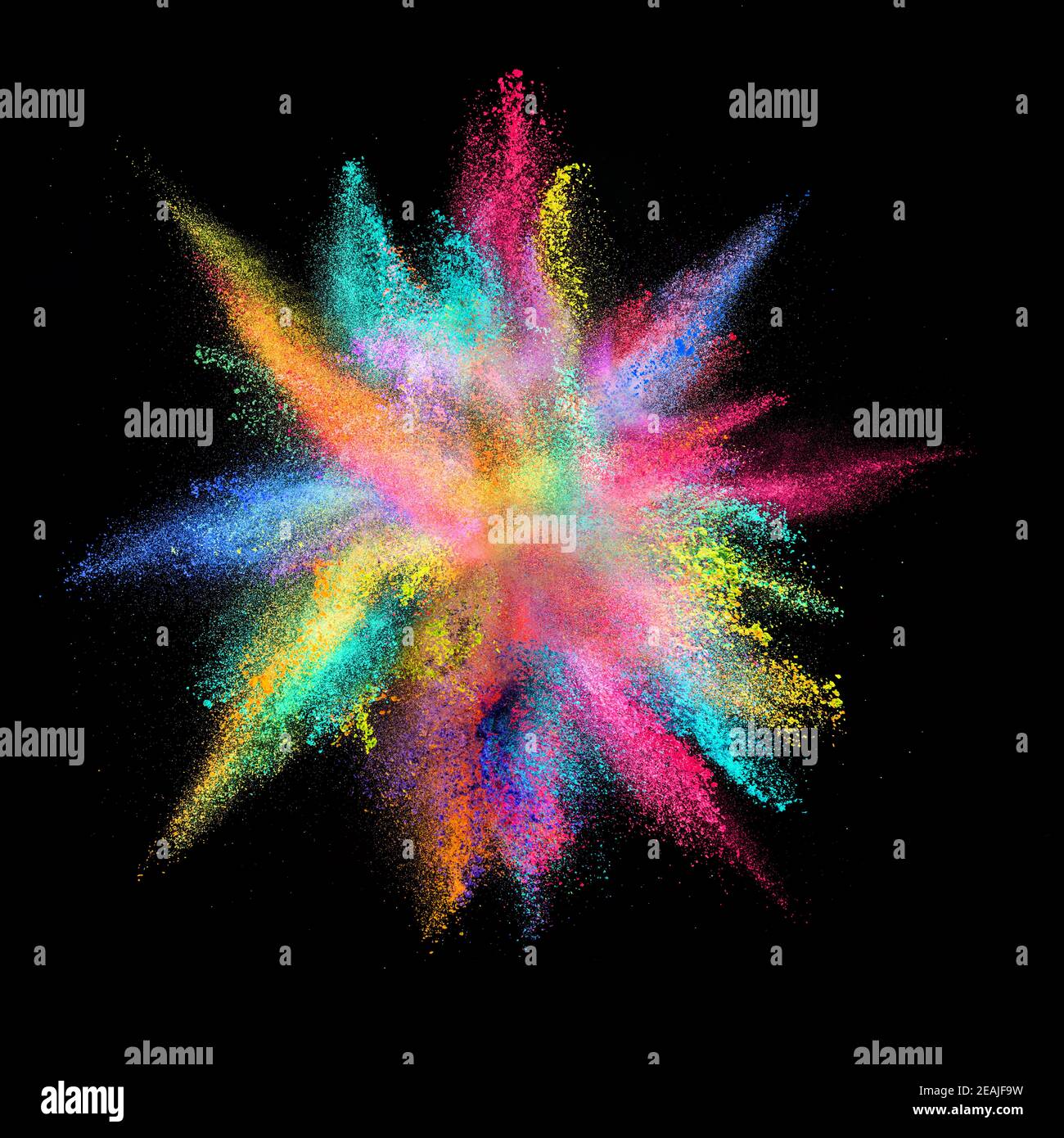 explosion color black background Stock Photo - Alamy