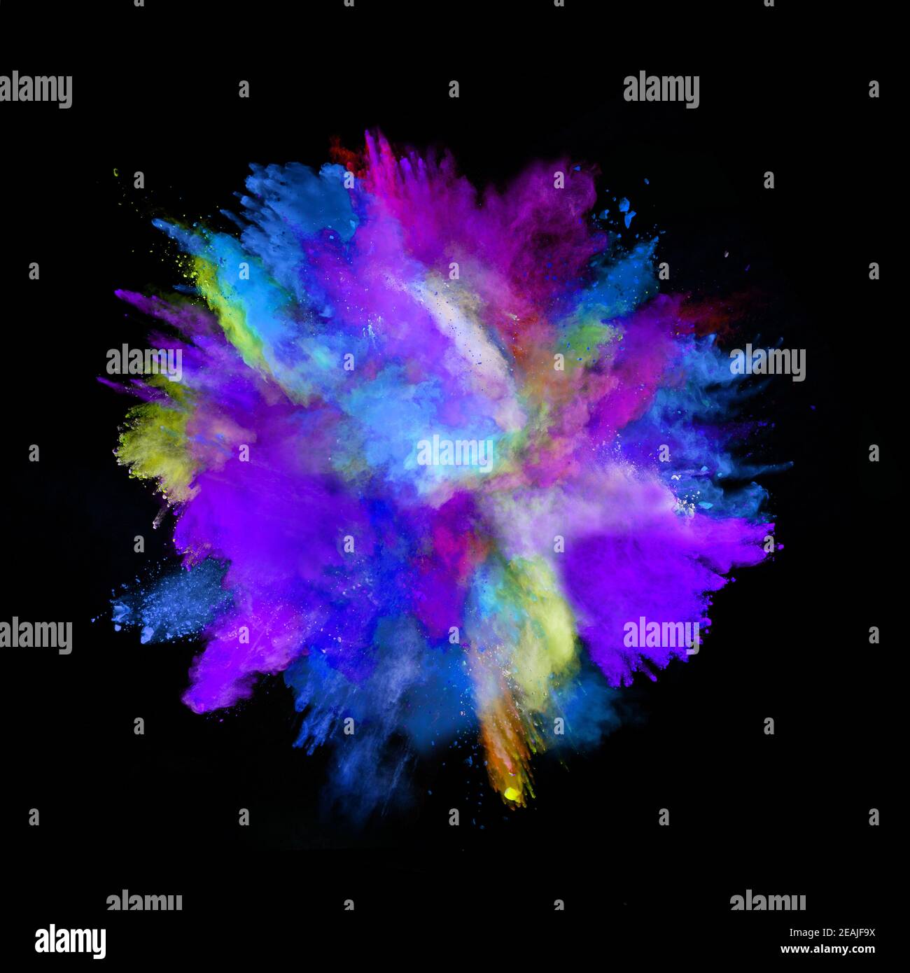 explosion color black background Stock Photo - Alamy