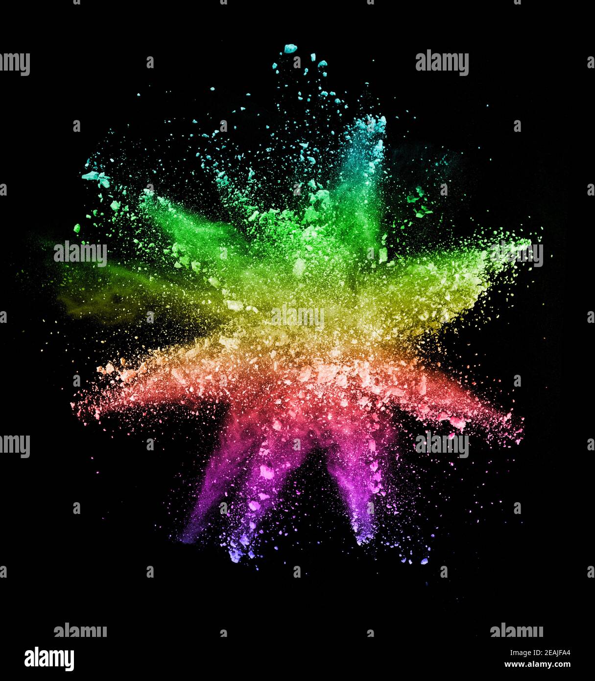 explosion color black background Stock Photo - Alamy