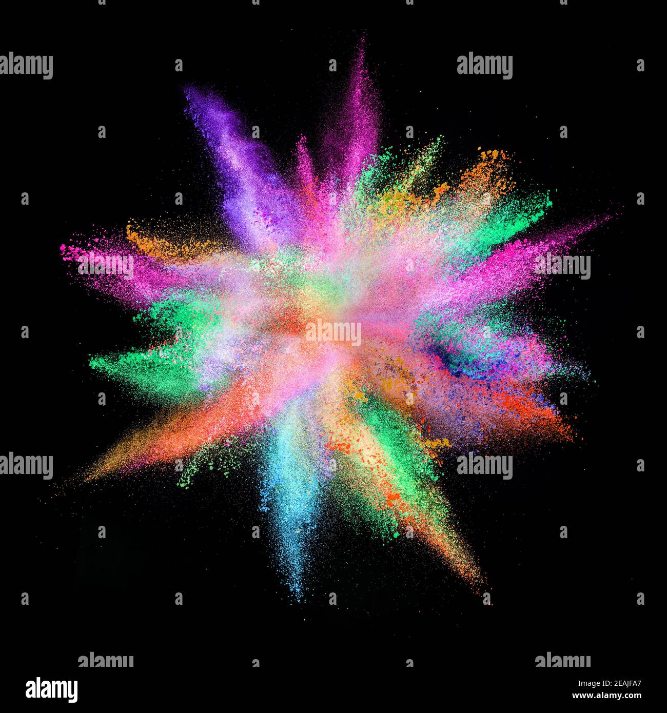 explosion color black background Stock Photo - Alamy