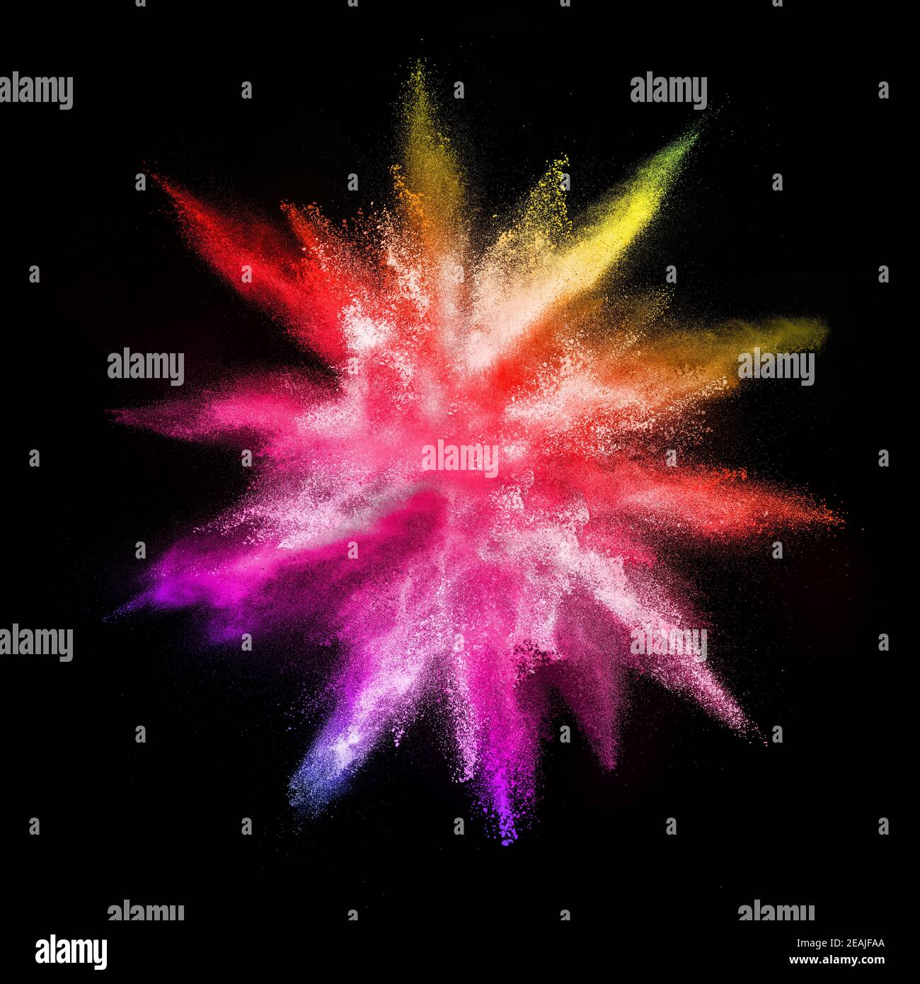 explosion color black background Stock Photo - Alamy