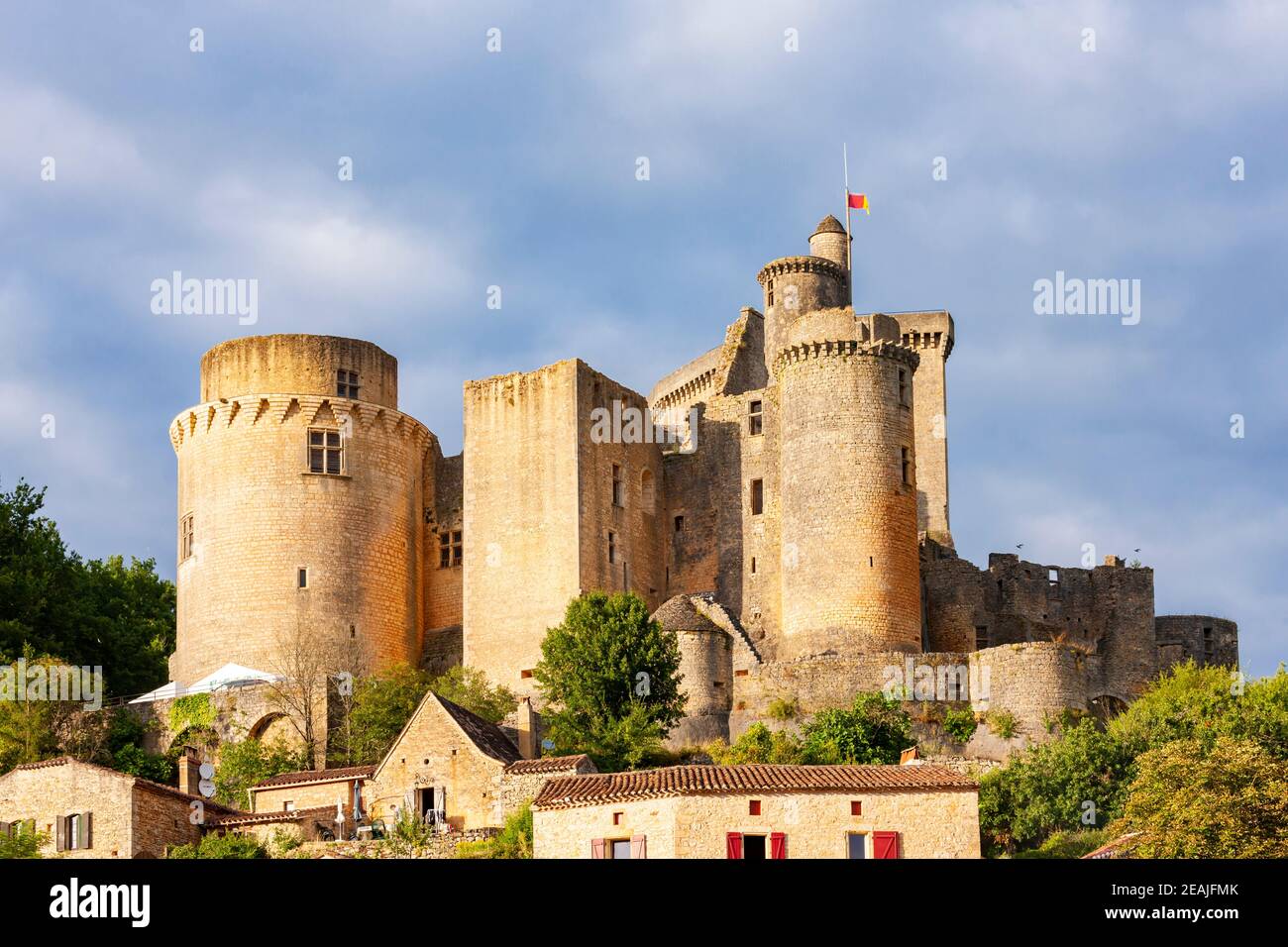 Bonaguil Castle in Lot et Garonne, France Stock Photo - Alamy