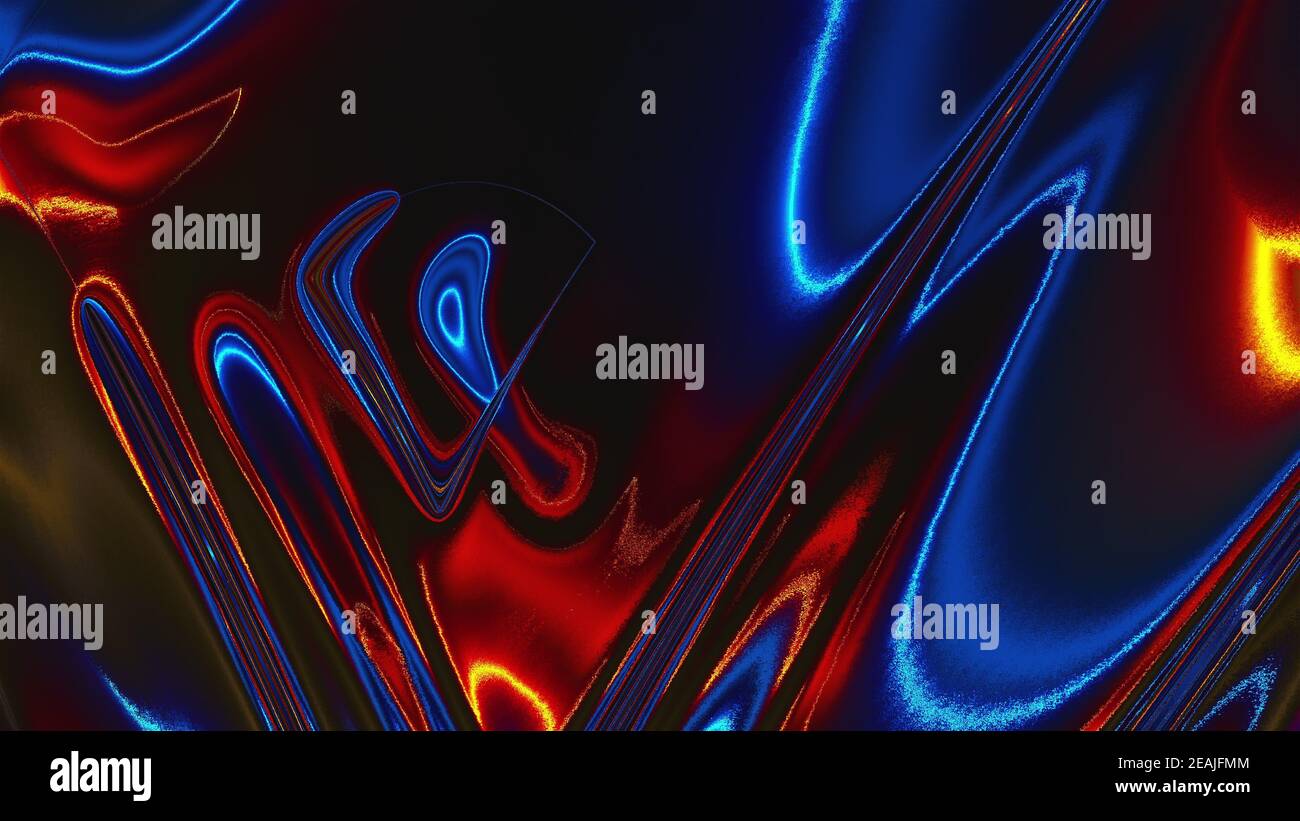 Displacement streaks on a liquid background, Computer generated ...