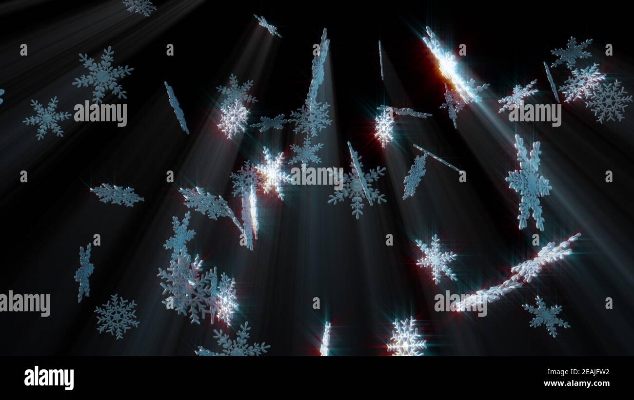 Computer generated snowflakes hi-res stock photography and images - Alamy