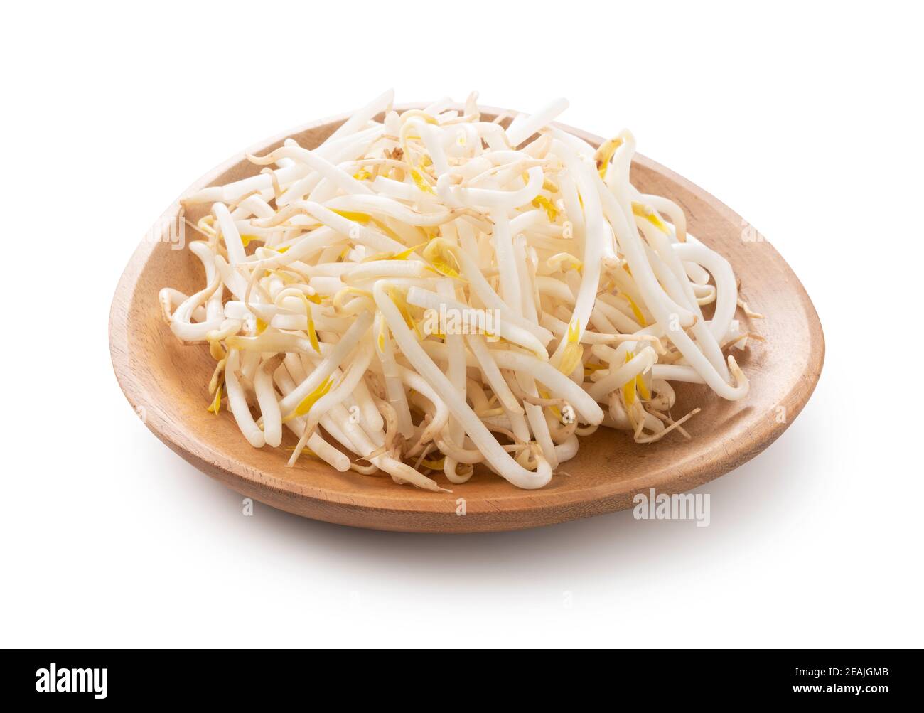 Sprouts in a plate on a white background Stock Photo - Alamy