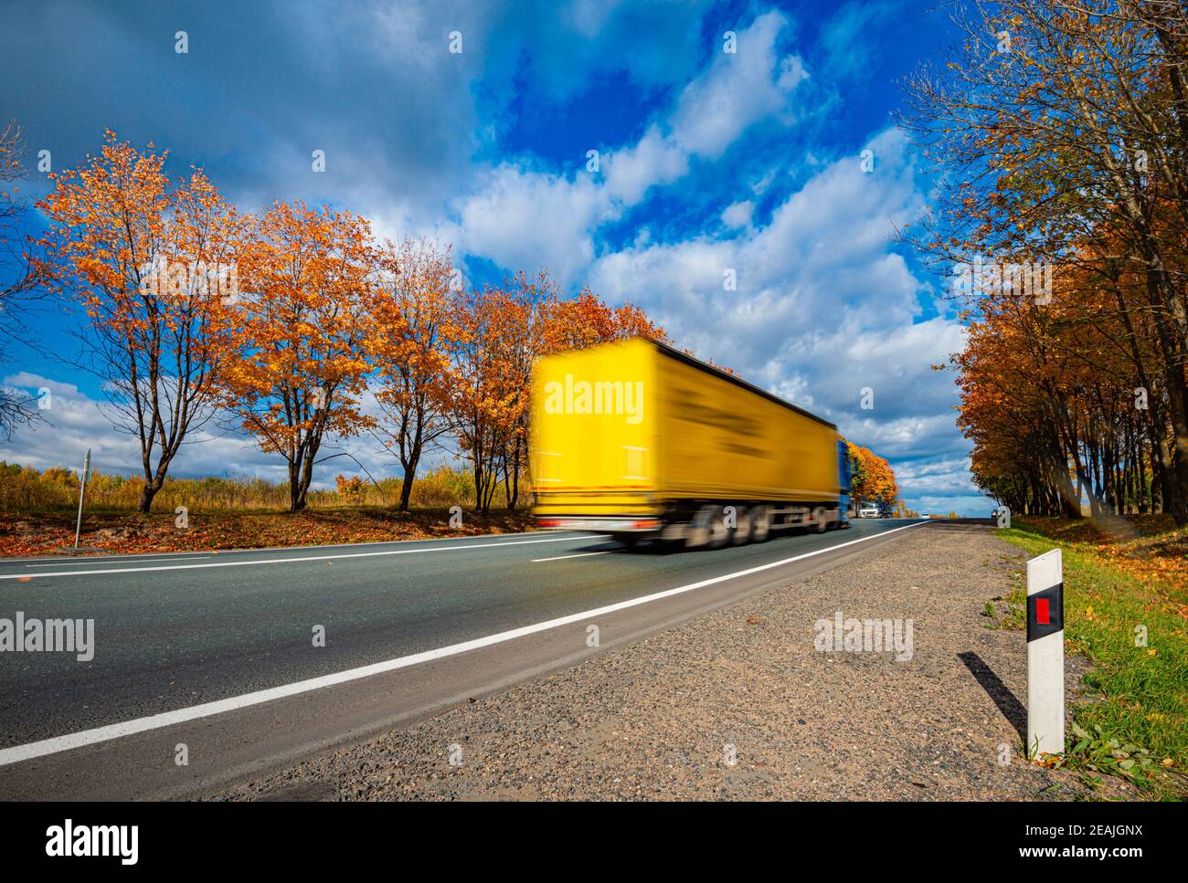 European truck route hi-res stock photography and images - Alamy