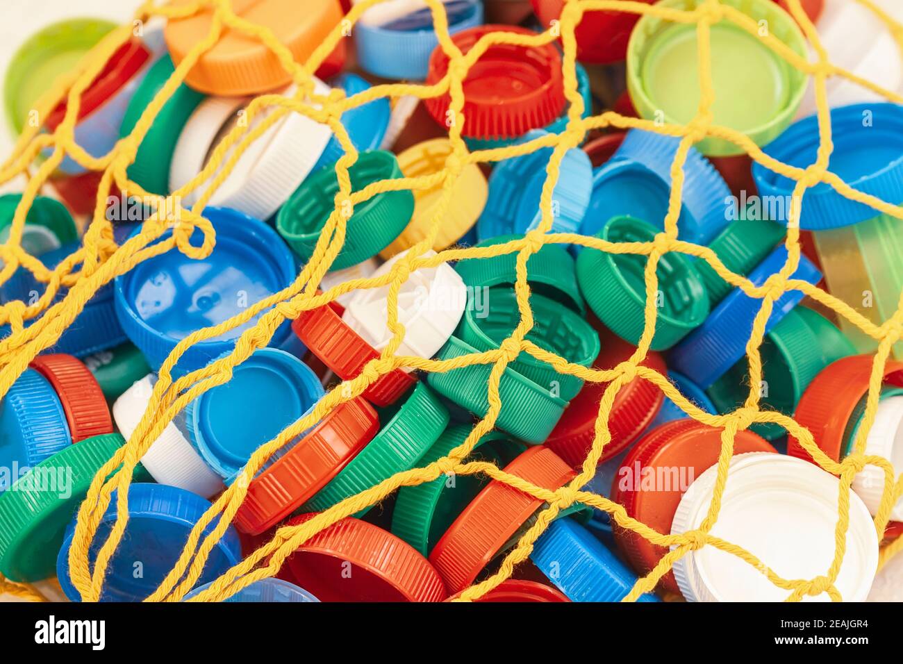 Multicolor plastic bottle caps recycling hi-res stock photography and ...
