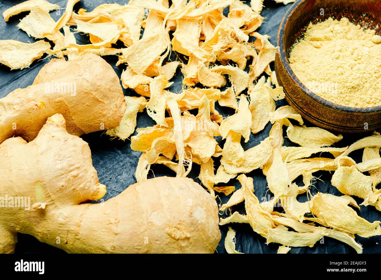 Hot spice dried ginger Stock Photo - Alamy