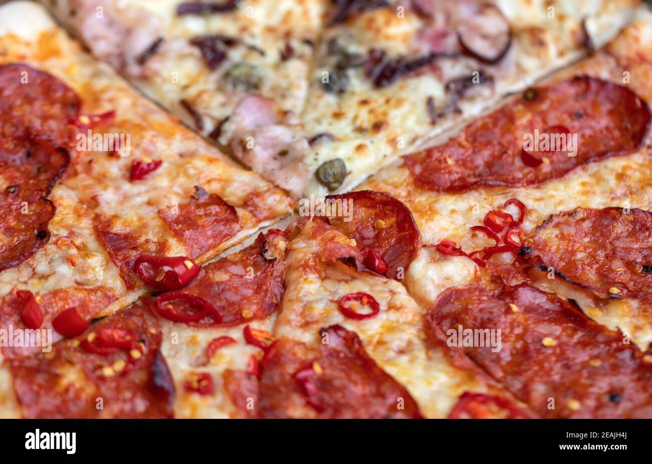 Homemade Pizza. A wonderful mix of flavors and colors Stock Photo - Alamy