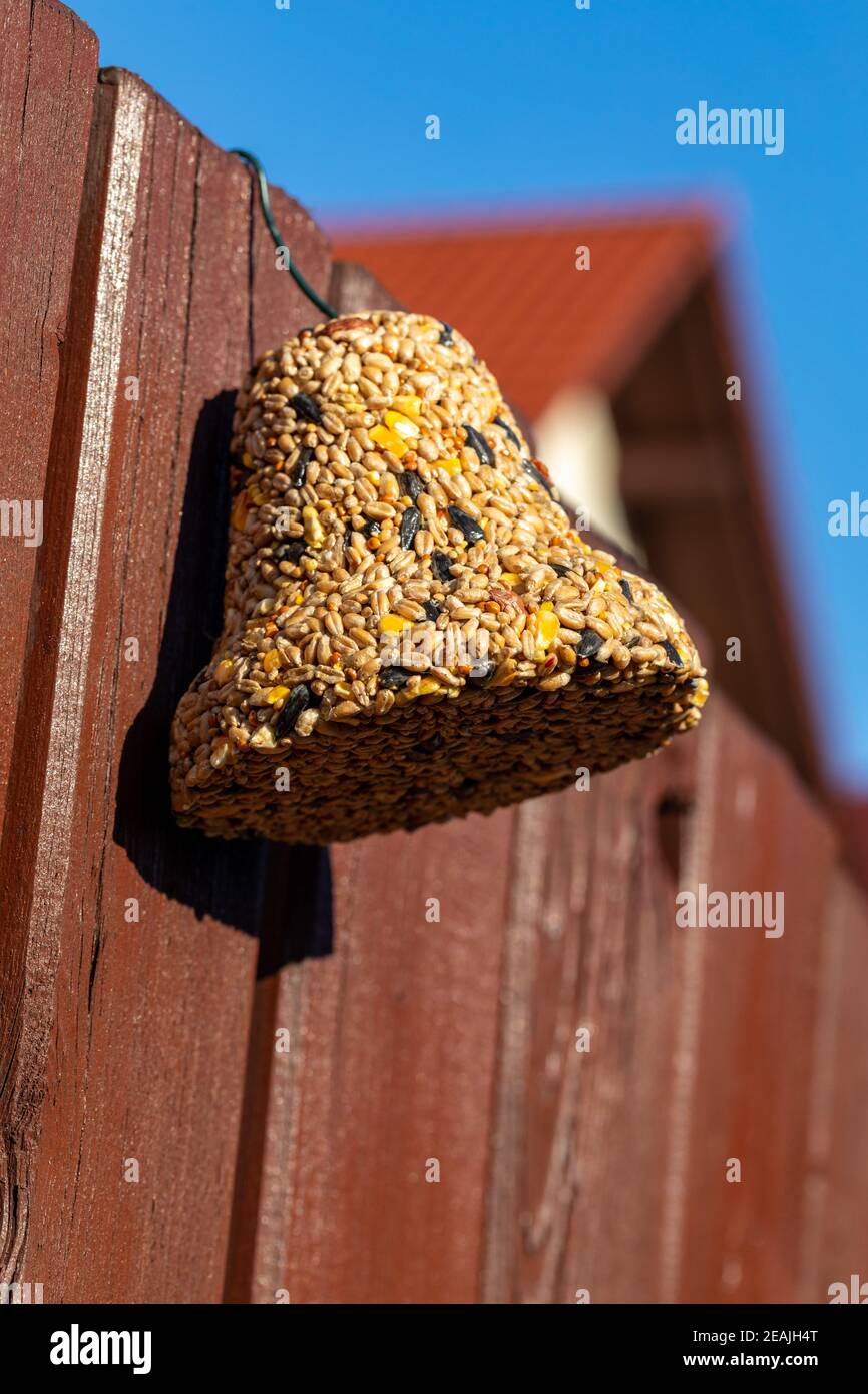 Bell from various grains, a delicacy for all the birds in the garden ...