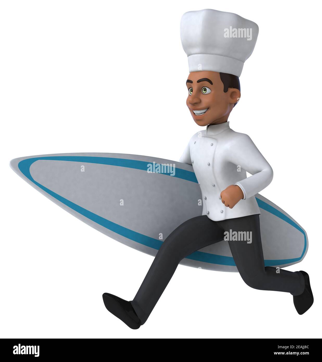 Cartoon black chef character hi-res stock photography and images - Alamy