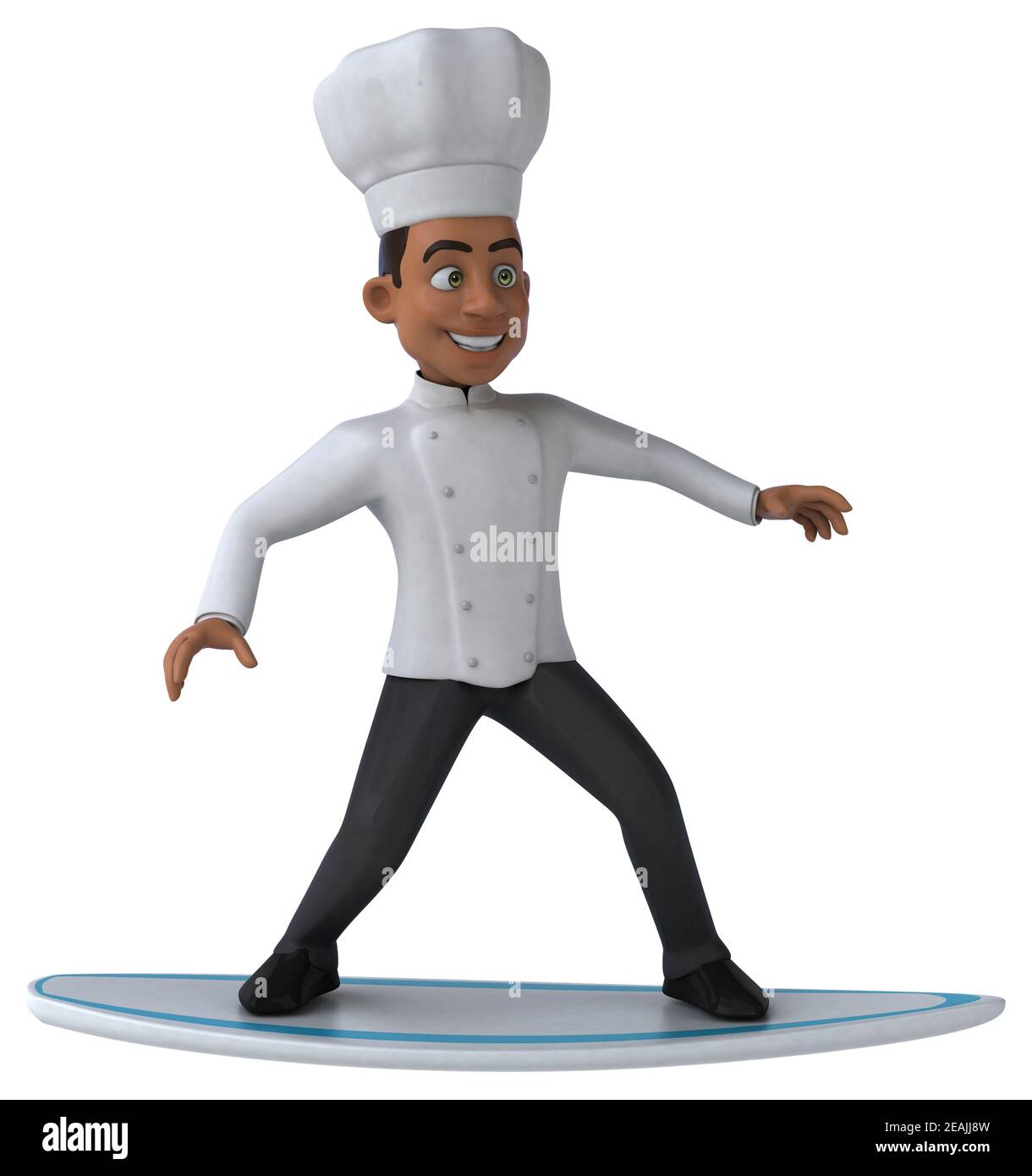 Cartoon black chef character hi-res stock photography and images - Alamy