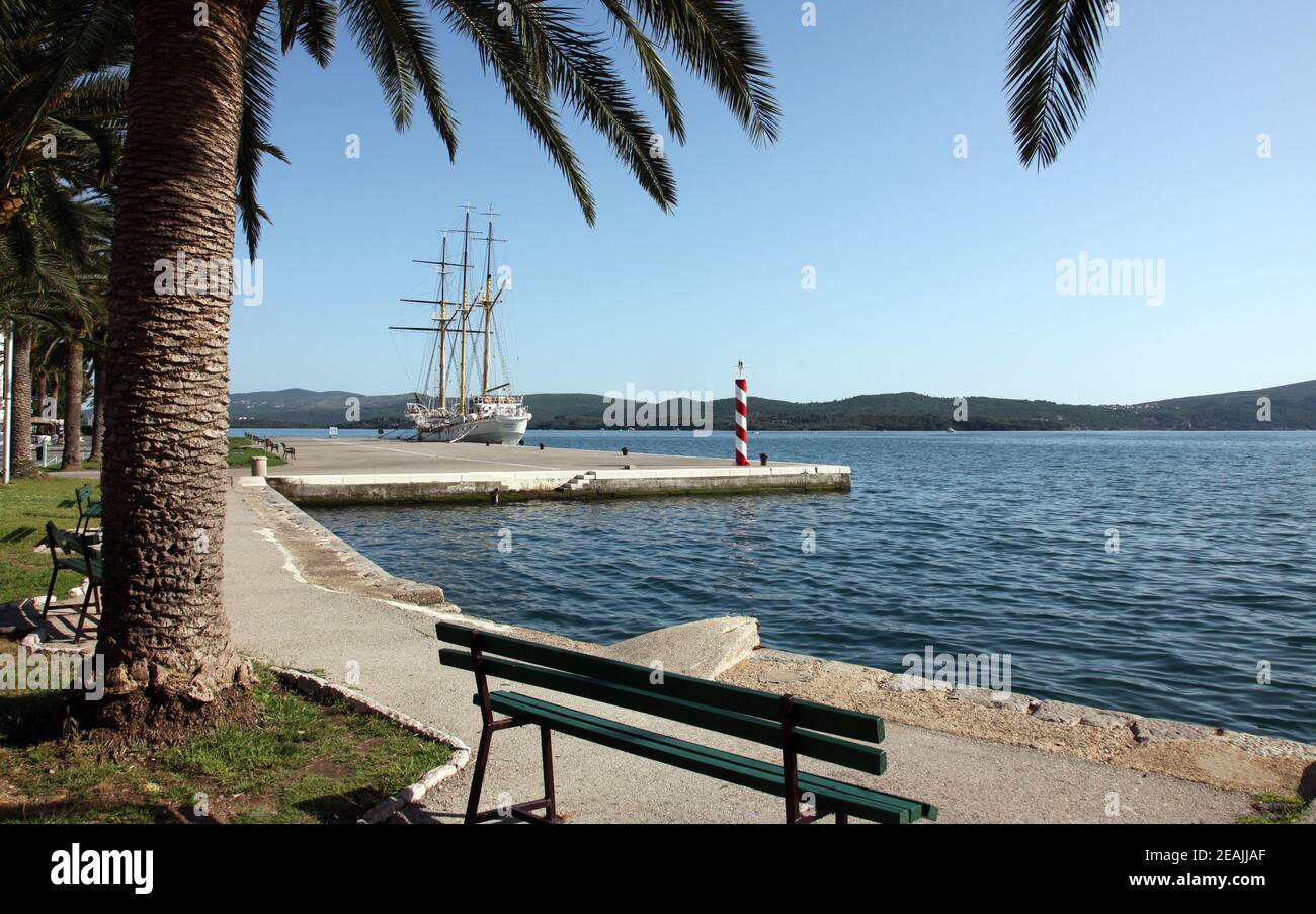 Sailing vessel at the dock Stock Photo - Alamy