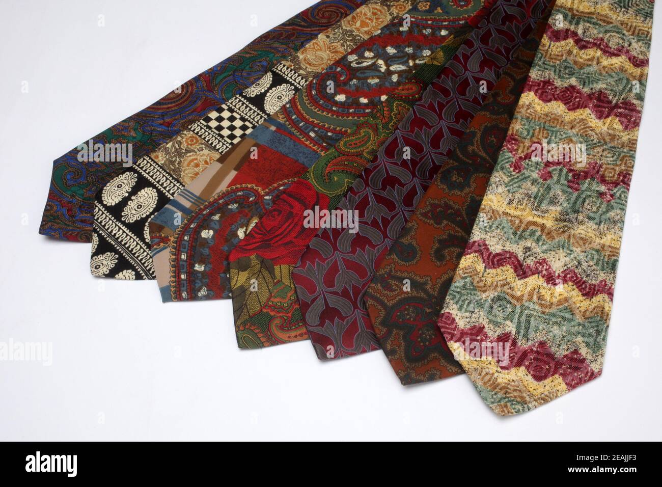 Selection of different colored ties Stock Photo - Alamy