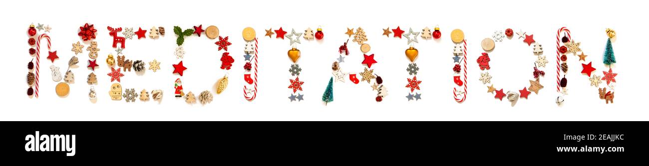 Colorful Christmas Decoration Letter Building Word Meditation Stock ... Colorful Christmas Decoration Letter Building Word Meditation Stock ...