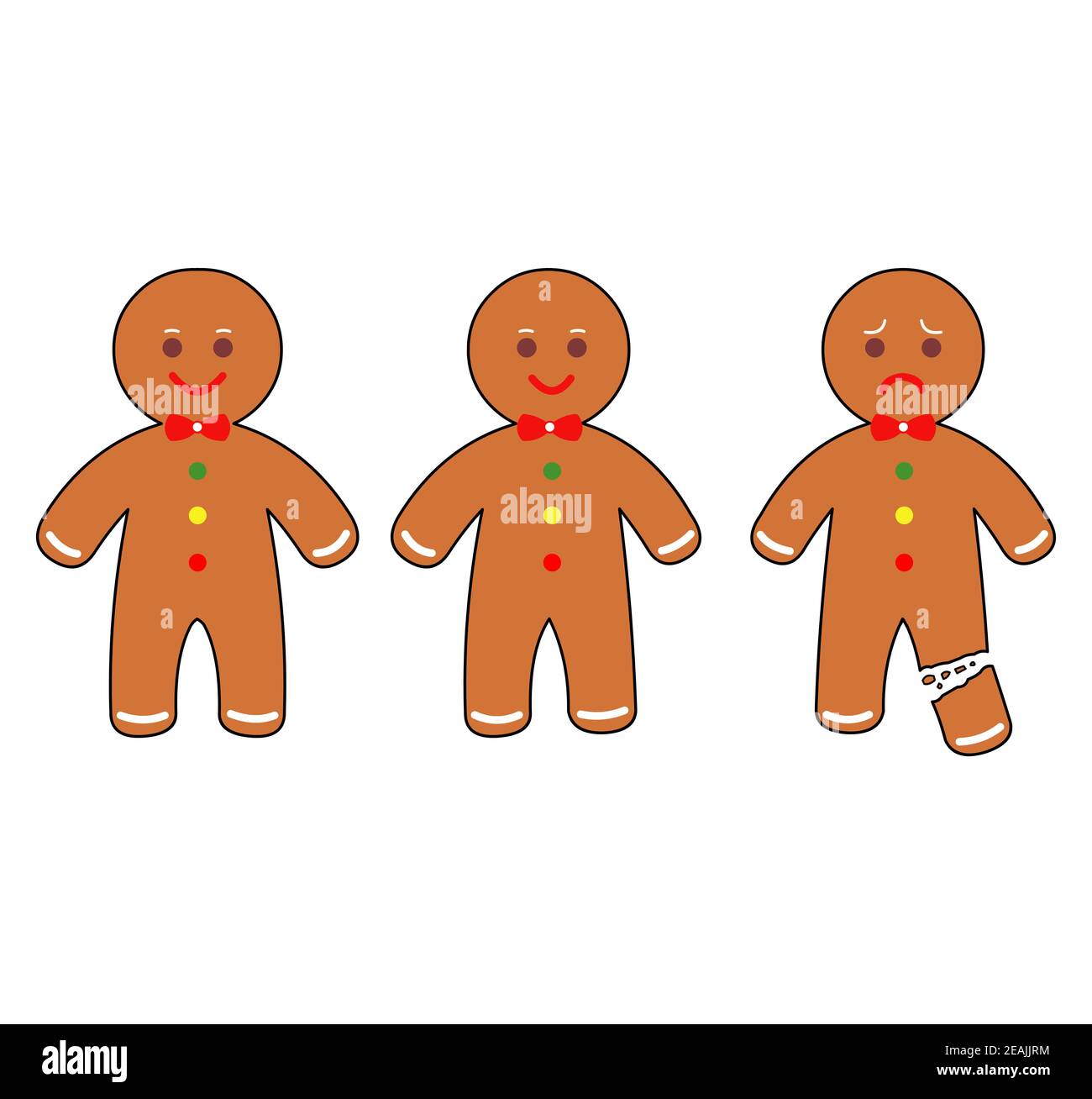 Christmas gingerbread men Stock Photo - Alamy