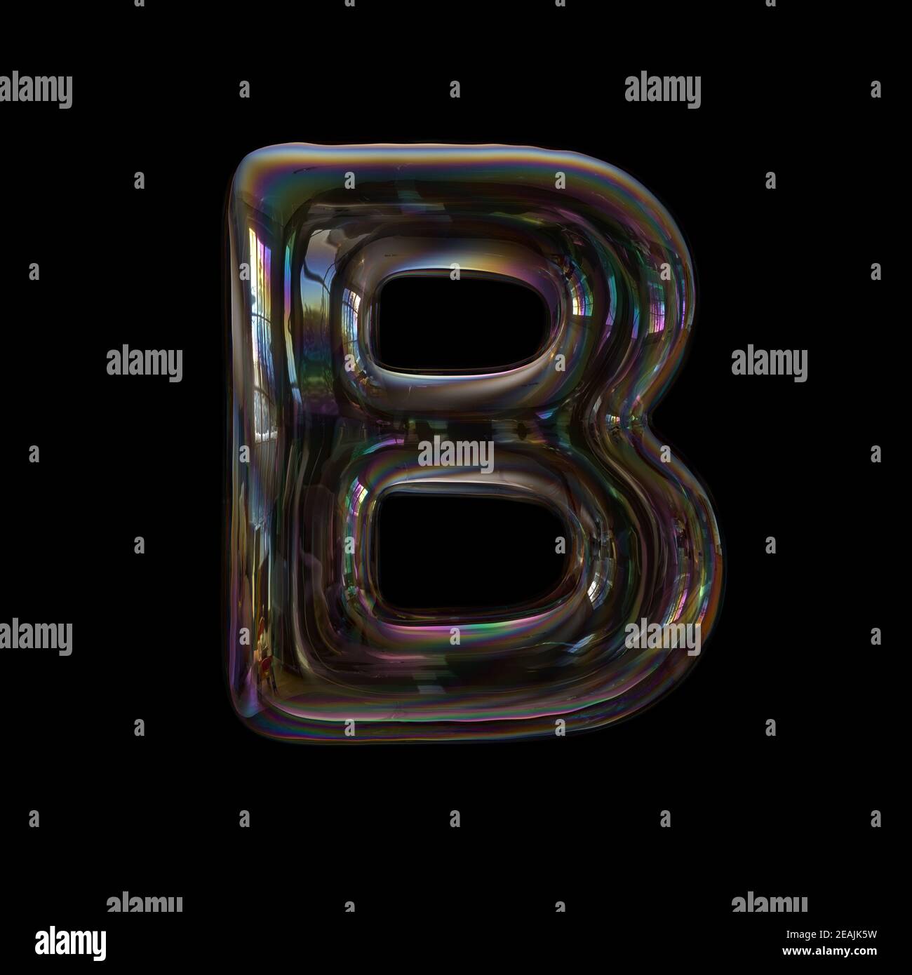 Soap bubble letter B - Capital 3d transparent font - childhood ...