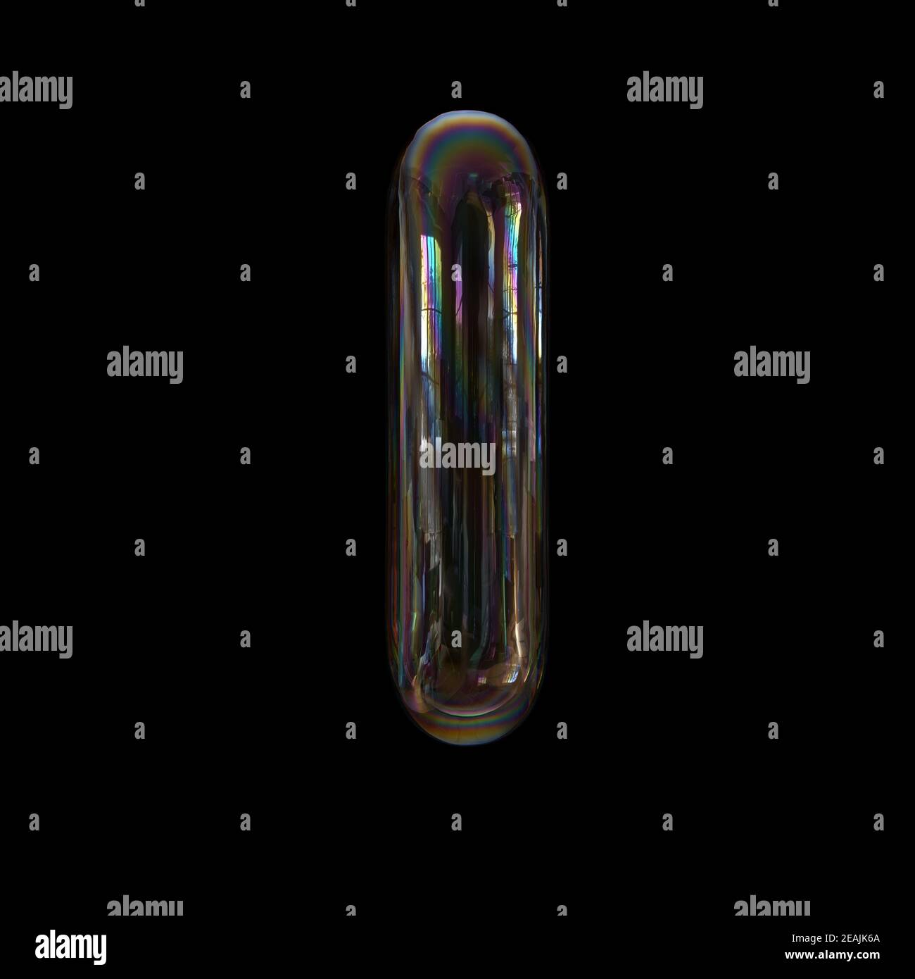 Soap bubble letter I - Uppercase 3d transparent font - childhood ...