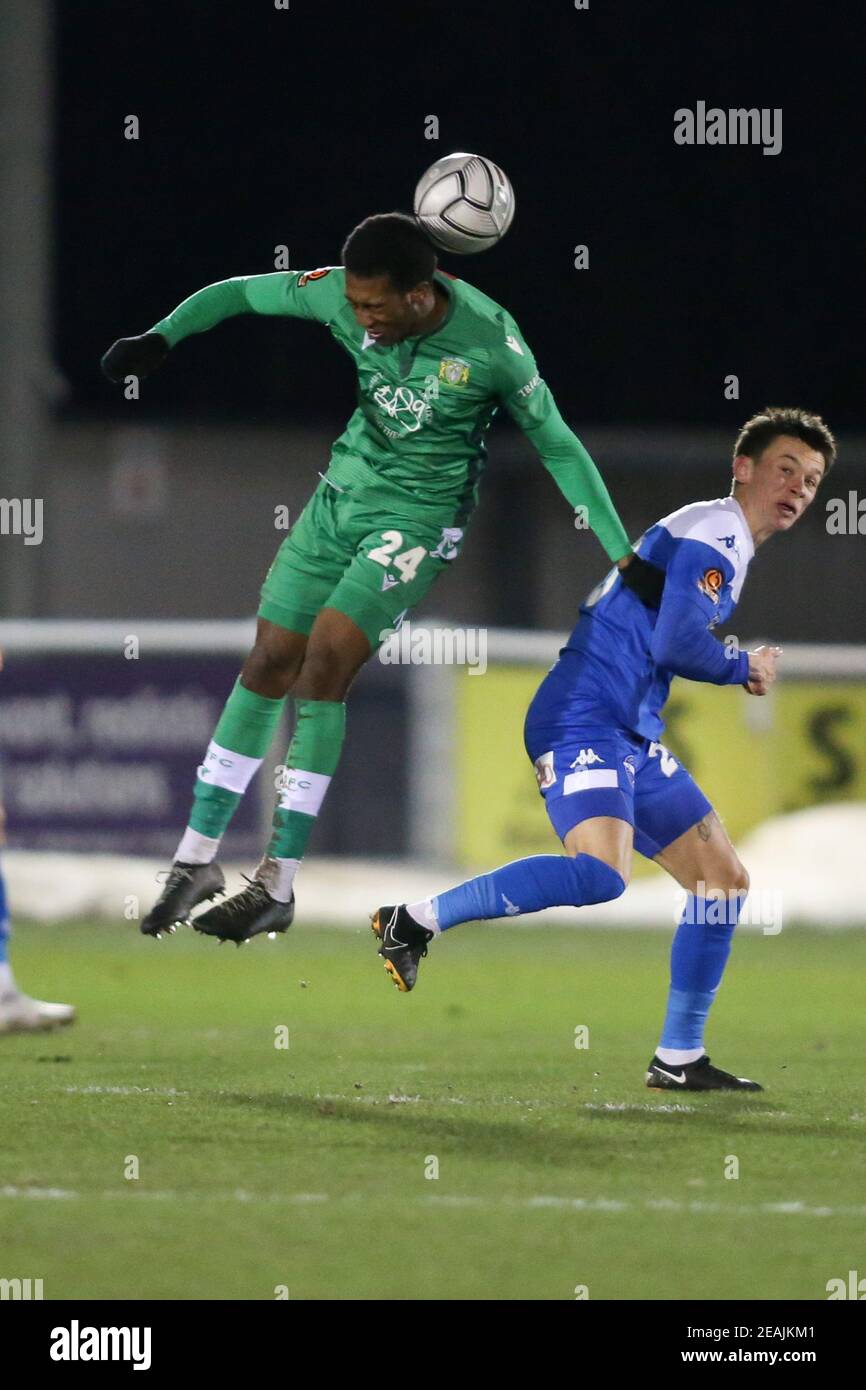 Eastleigh, UK. 09th Feb, 2021. during the National League game between ...