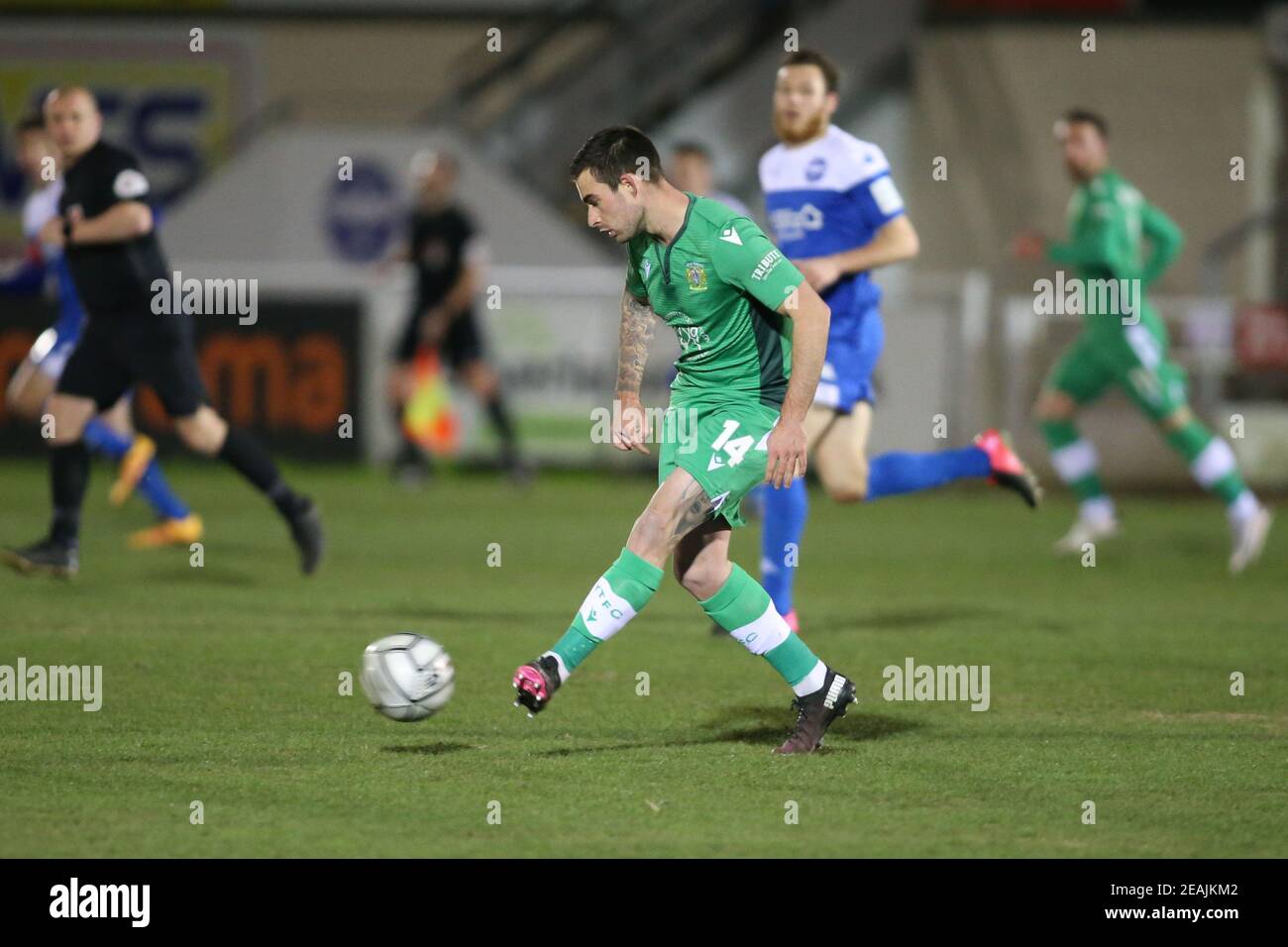 Eastleigh, UK. 09th Feb, 2021. during the National League game between ...