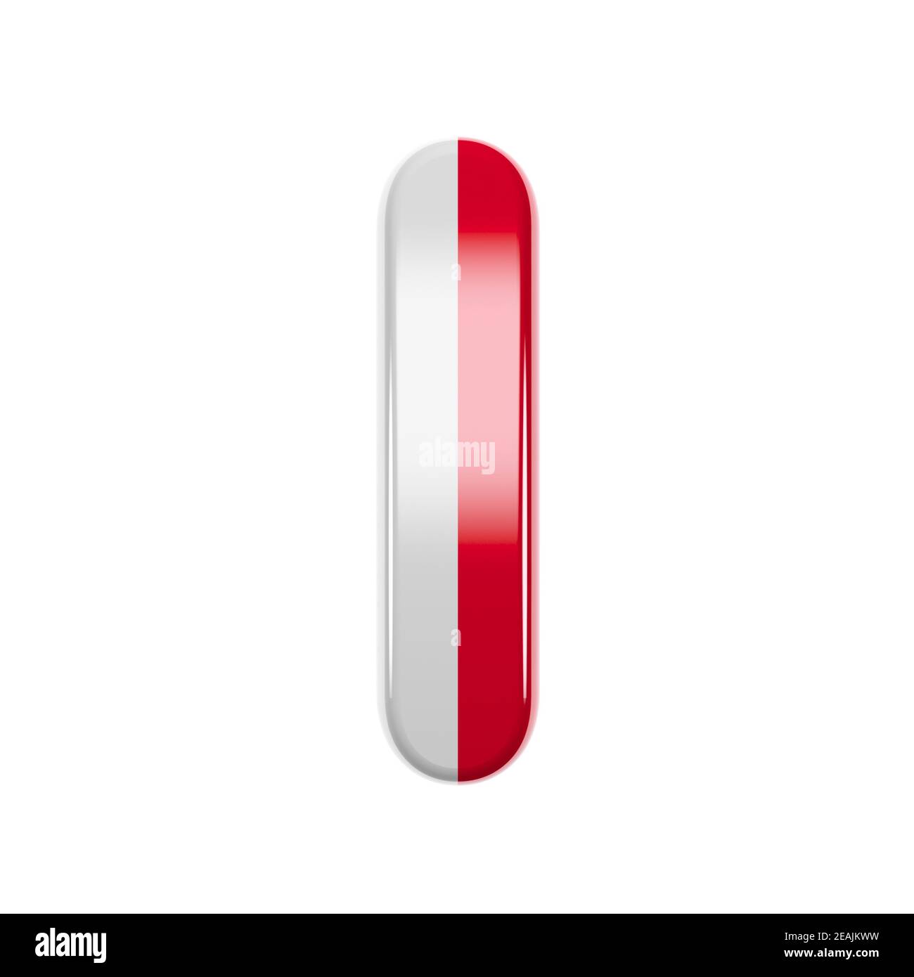 Italian letter L - Lowercase 3d Italy flag font - Suitable for Italy ...