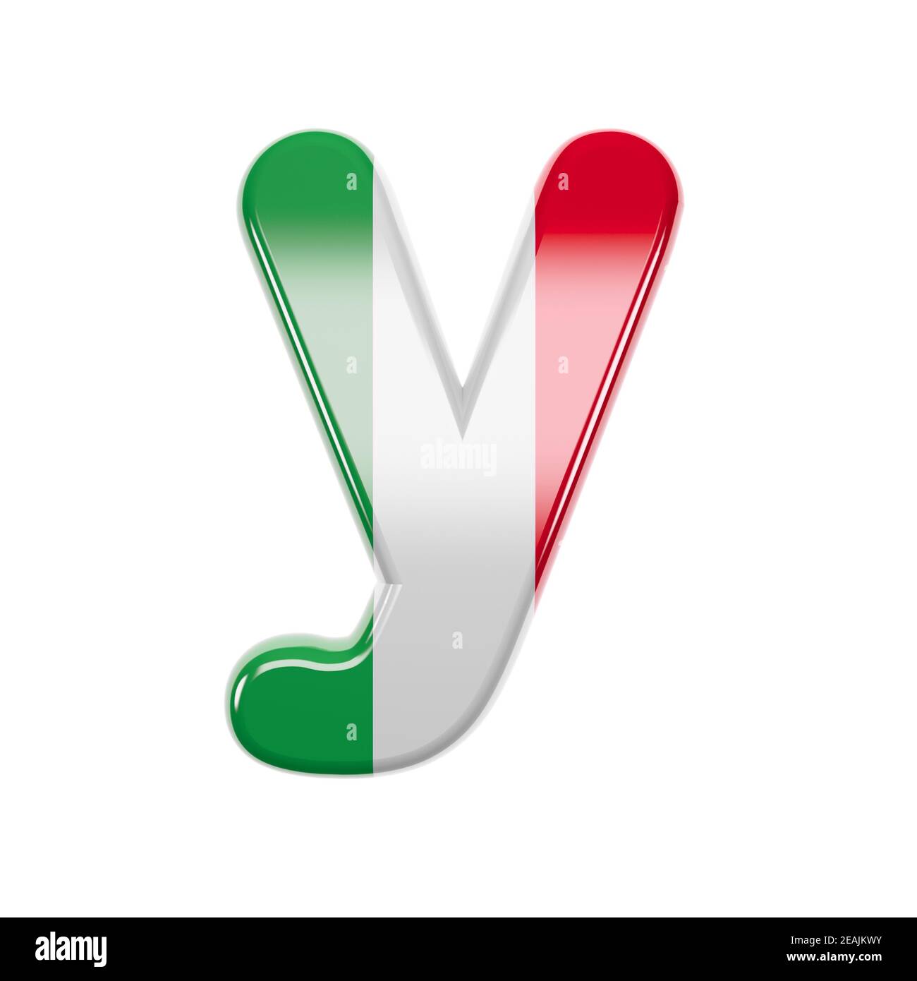 Italian letter Y - Small 3d Italy flag font - Suitable for Italy ...