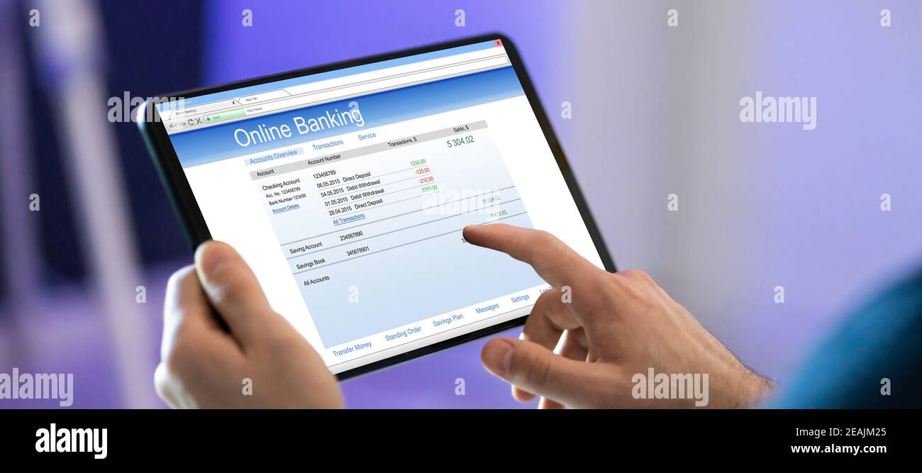 Young man bank statement hi-res stock photography and images - Alamy