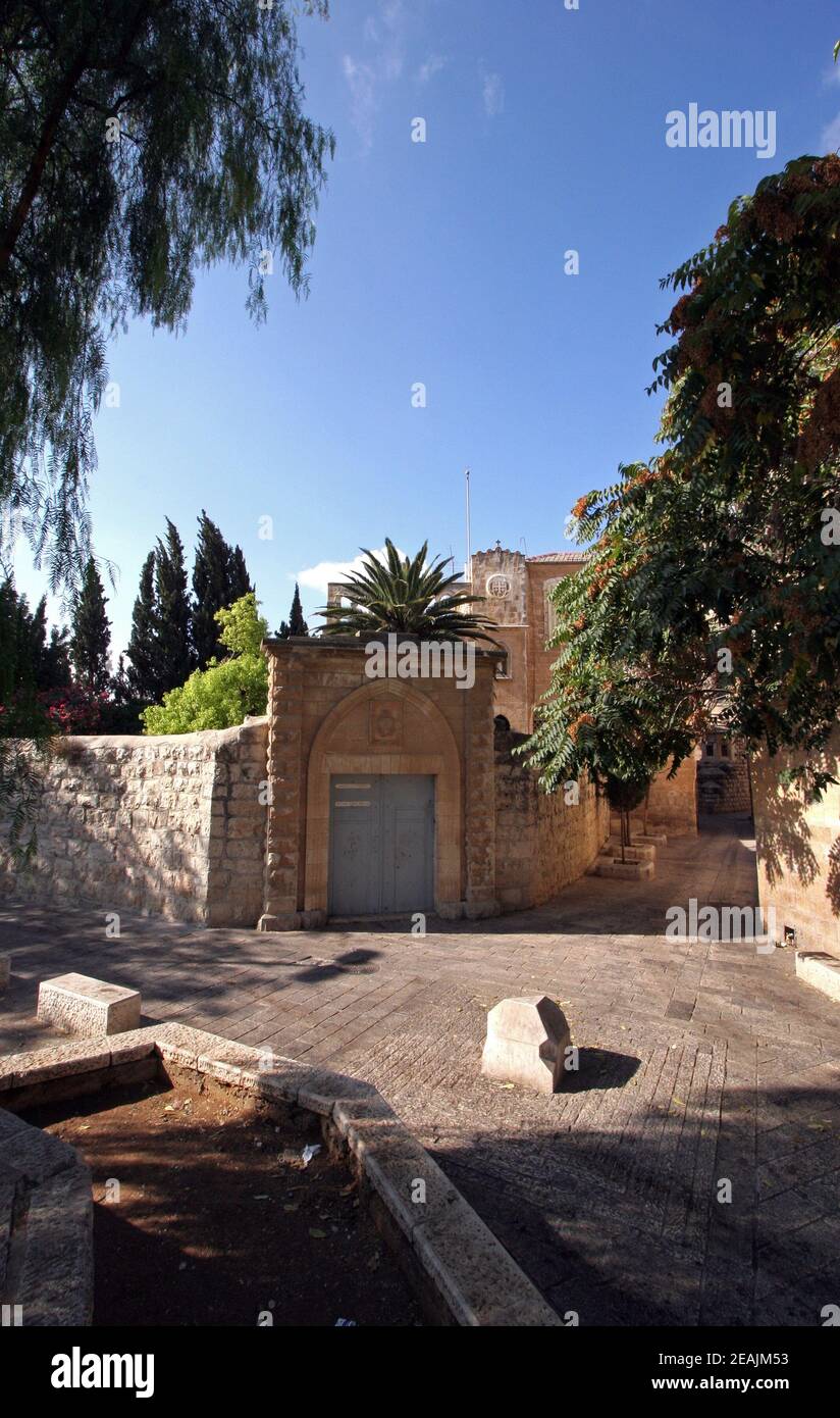 Franciscan monastery in Jerusalem Stock Photo - Alamy