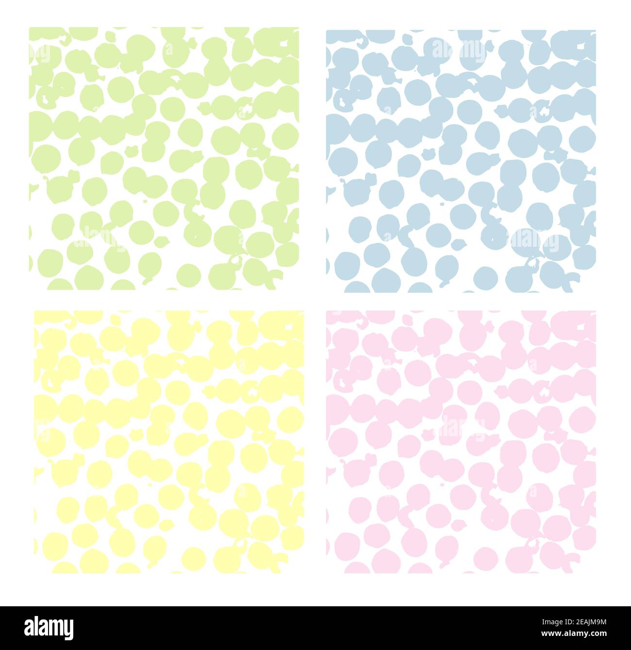 Abstract poster with geometric shapes and spots. Trendy design. Modern ...