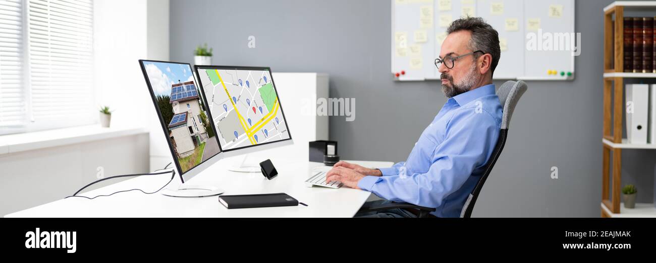 Real estate marker map hi-res stock photography and images - Alamy