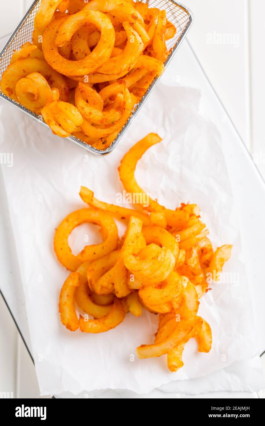 Curly fries hi-res stock photography and images - Alamy
