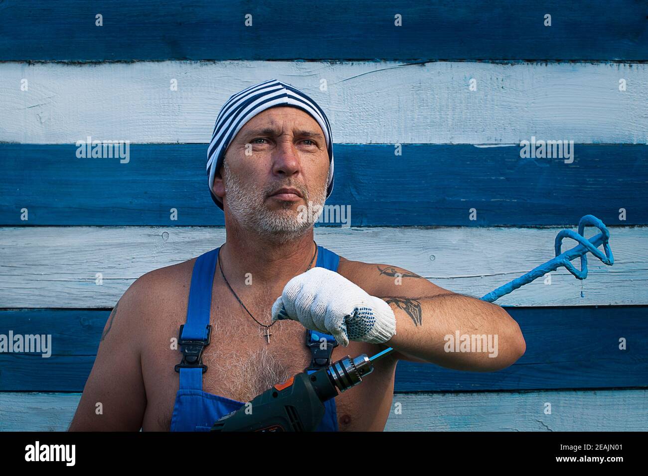 Man at work Stock Photo - Alamy