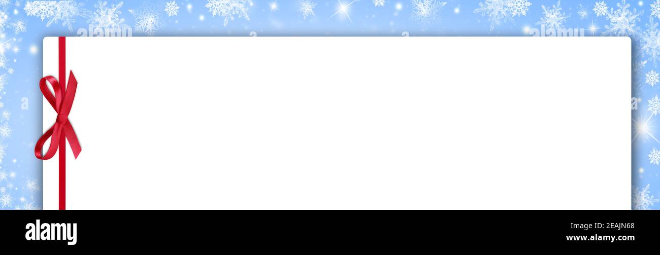 Gift card note with ribbon on isolated background Stock Photo - Alamy